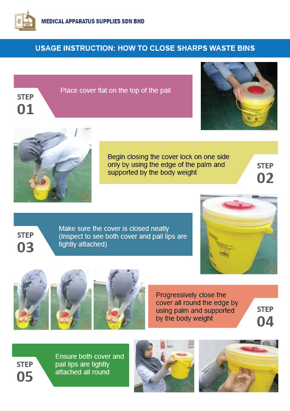 Sharps Waste Bins - Medical Apparatus Supplies SDN BHD